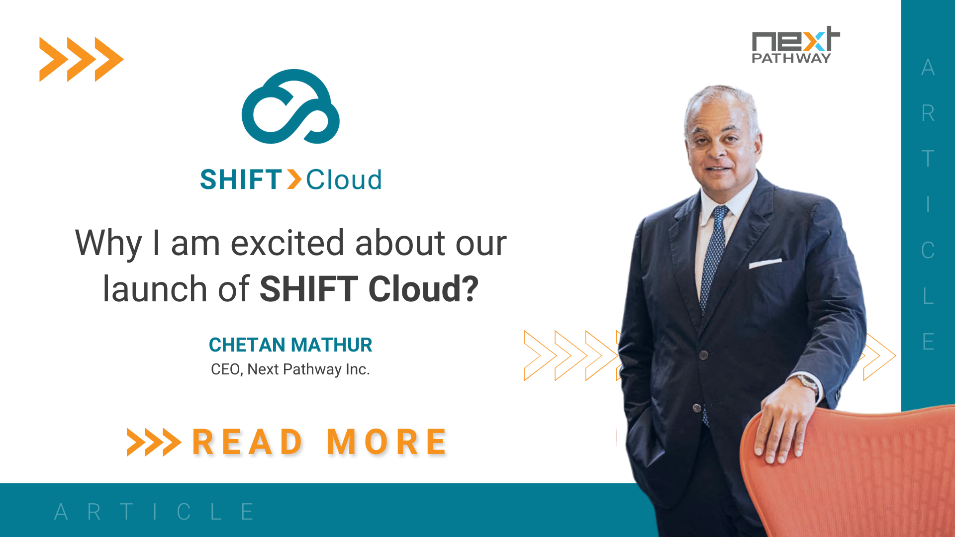 Chetan Mathur - Why I am excited about our launch of SHIFT Cloud